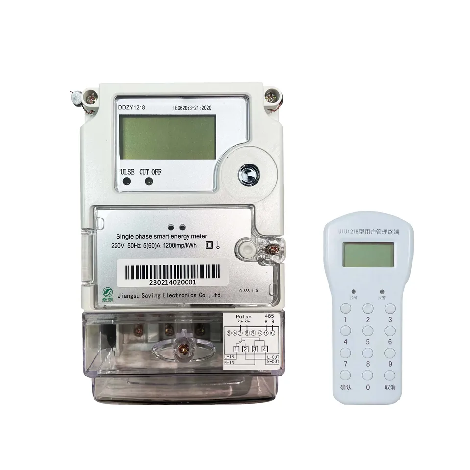 Powered Electricity Black 0.6kg Prepaid Meter Keypad untuk Komunikasi ...